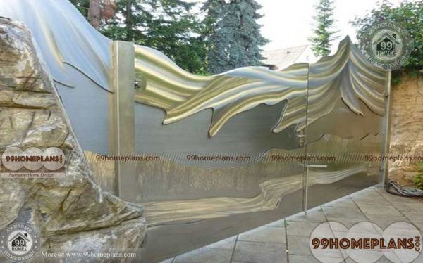 House Main Gate Design Catalogue with Steel Type House Gates Ideas