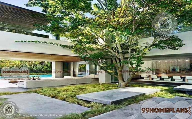 Kerala Home Courtyard Designs Ideas with Latest Awesome Garden Plans