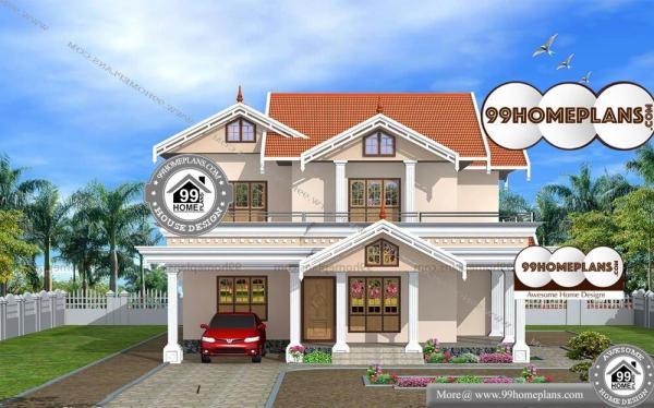 Indian Home Exterior Design Photos Middle Class with Balcony Concept
