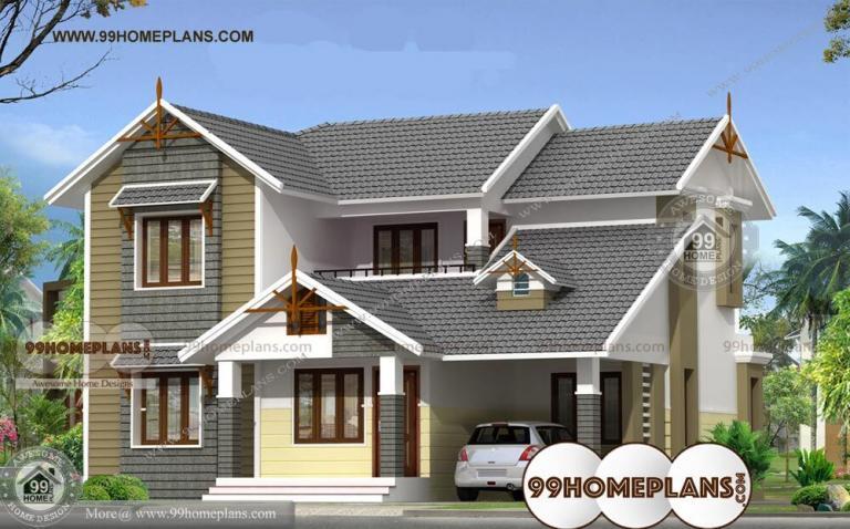 Indian Bungalow Designs And Plans with Home Elevation with 2 Story Idea