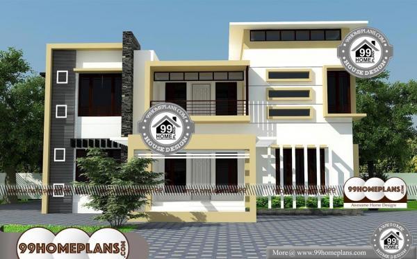 Box Type House with Double Floor Modern Simple Low Cost Homes Free