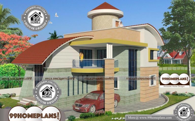 Corner Block House Designs with Very Cute and Stylish 2 Floor Home Plan