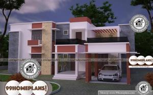 Double Storey House Floor Plans with Latest Modern Arch Normal Plans