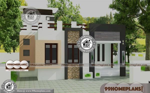 Box Type House Plan with Double Storied Modern Narrow Lot Latest Plans