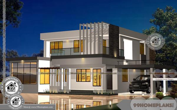 Modern Contemporary Home Design with Spacious Inside House Plans