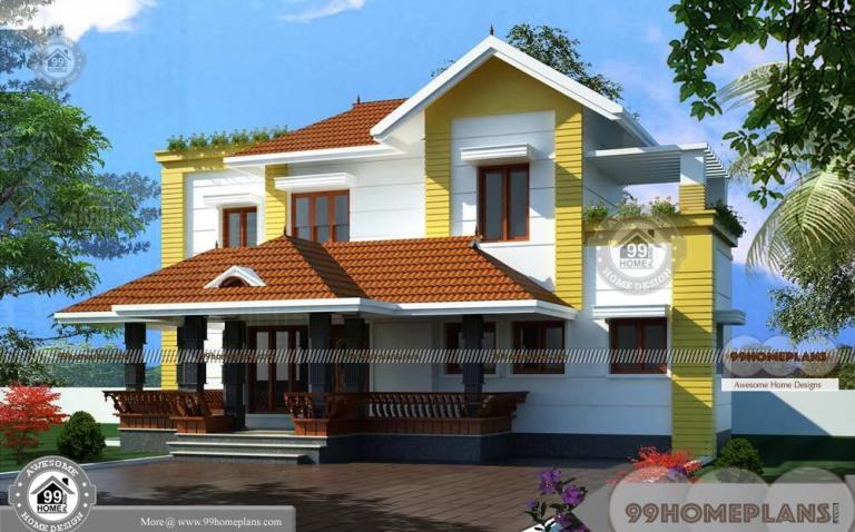 Modern Traditional Home Design 2 Floor Tharavadu Veedukal Collections