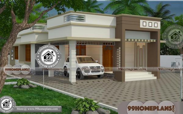One Floor Contemporary House Design with Low Economical Modern Plan