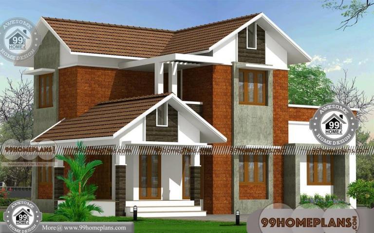 Traditional Brick House Plans with Two Floor Modern Eye Catching Design