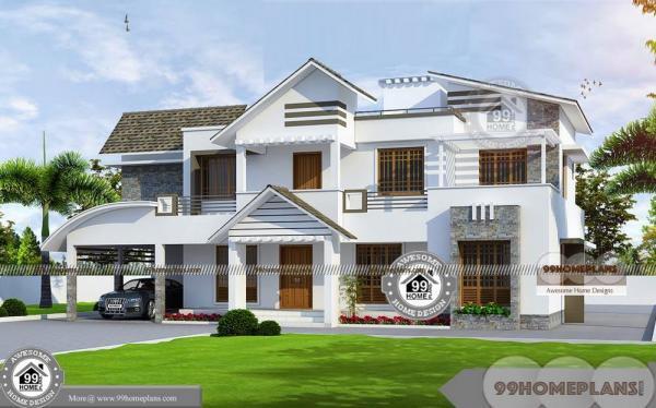 Two Storey Residential Building Complete Plan and Low Budget Collection