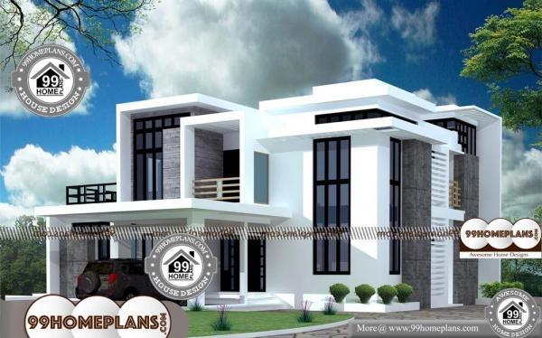 Box Shaped House Designs | Double Floored Structural Home Collections