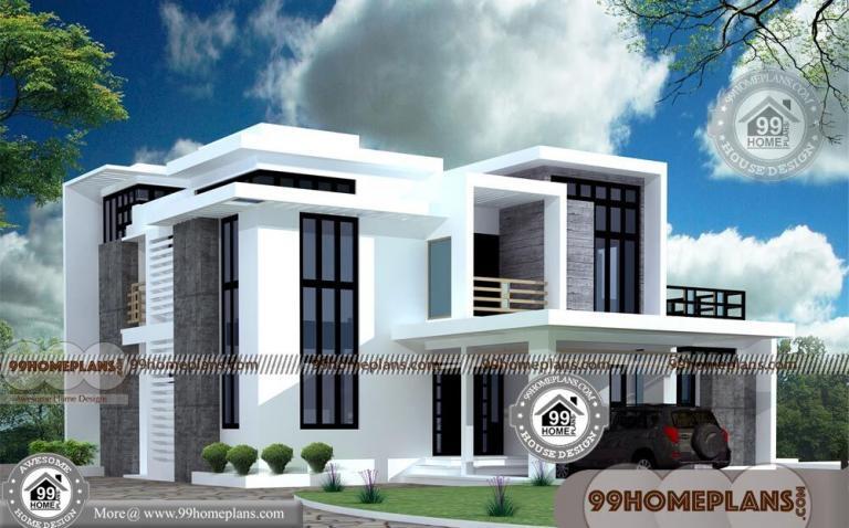 Box Shaped House Designs | Double Floored Structural Home Collections