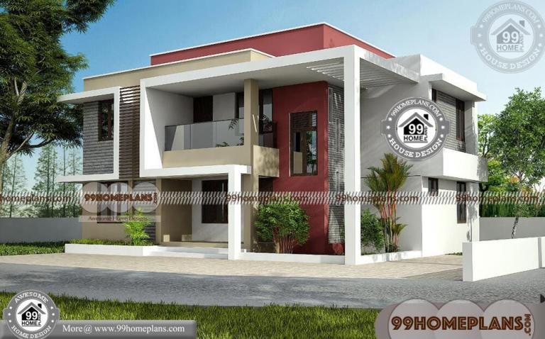 Box Type House Roofing & Modern 3d Exterior Elevations Plan Collections