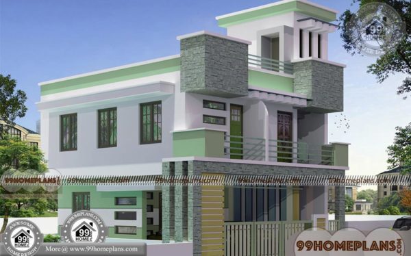 Simple Box House Plans with Double Story City Style Modern Home Ideas