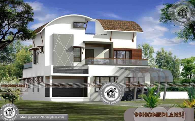 4 Bedroom Plan with Double Storey Contemporary Design Collections