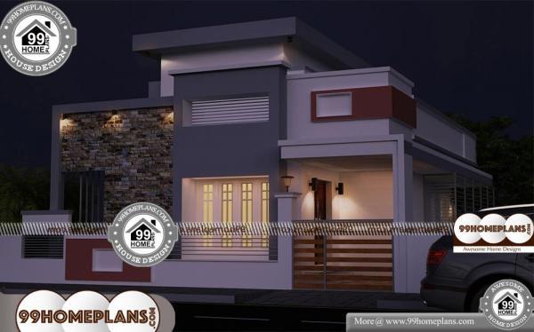 Small Square House Plans | Simple Box Type City Style Home Collections
