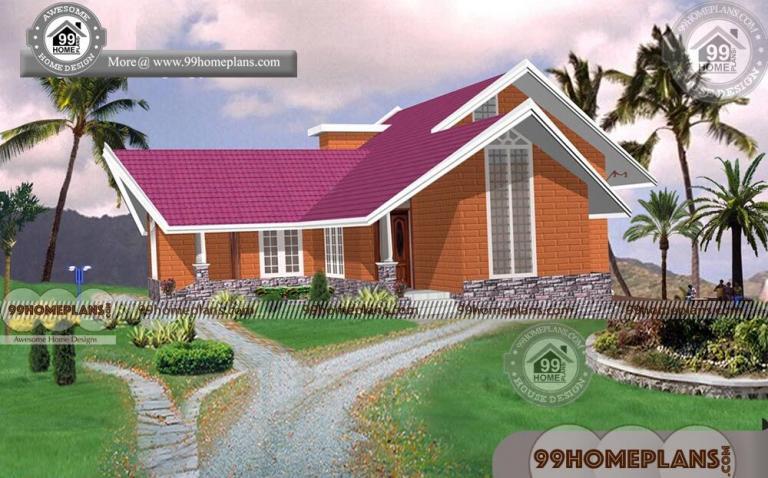 40 Ft Wide House Plans | One Floor Home Plans with 3D Elevation Plans