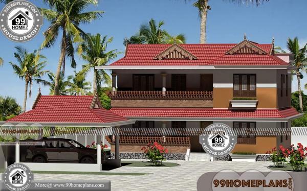 Kerala Illam House Plans with Nadumuttam | Traditional Old Style Homes