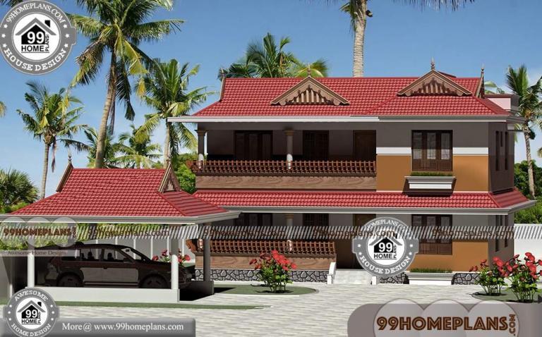 Kerala Illam House Plans with Nadumuttam | Traditional Old Style Homes