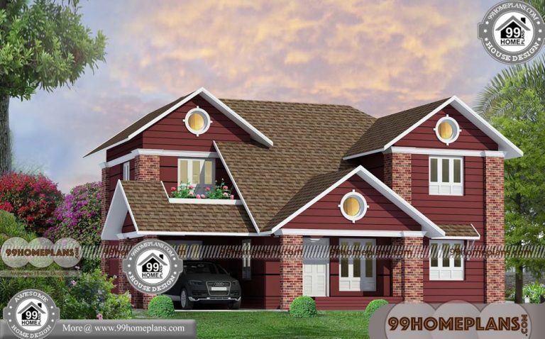 Manorama Veedu Plans with Double Story Traditional Sloping Roof Design