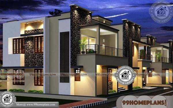 Modern Long House Plans | Two Floored Best Rectangular Home Designs
