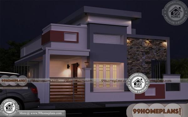 Small Square House Plans | Simple Box Type City Style Home Collections