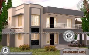 Square House Plans with 3D Elevations | Low Budget Modern Collections