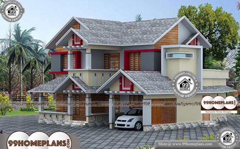 Front Design Of House Double Storey with 3D Front Elevation Design Plan