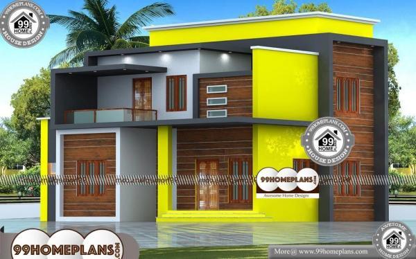 Long Narrow Home Plans | 50+ Two Storey Contemporary House Designs