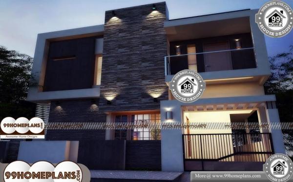 Small Block House Plans with Contemporary Home Designs Kerala Style