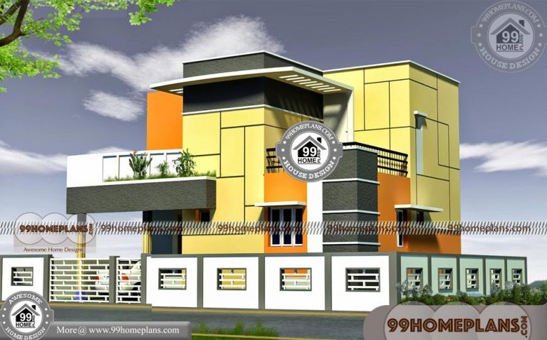 Indian Front Elevation Design with 58+ New Double Storey Home Designs