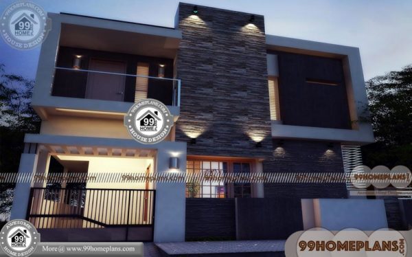 Small Block House Plans with Contemporary Home Designs Kerala Style