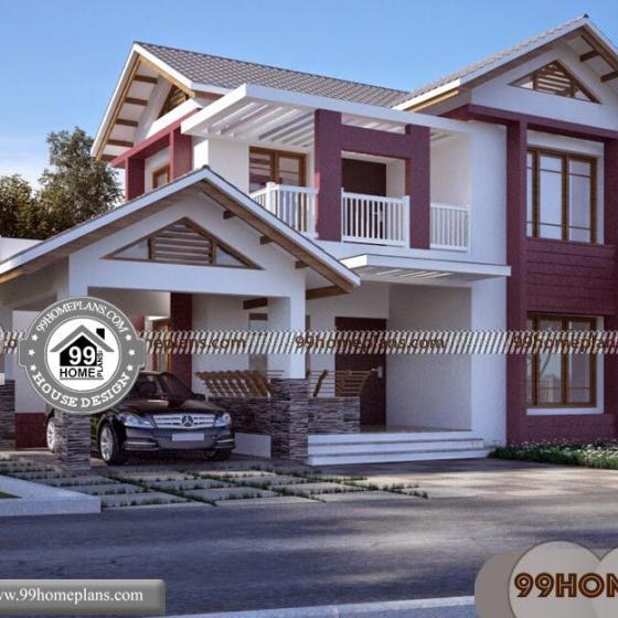 Indian House Models for Construction & 80+ 2 Floor House Plans Ideas